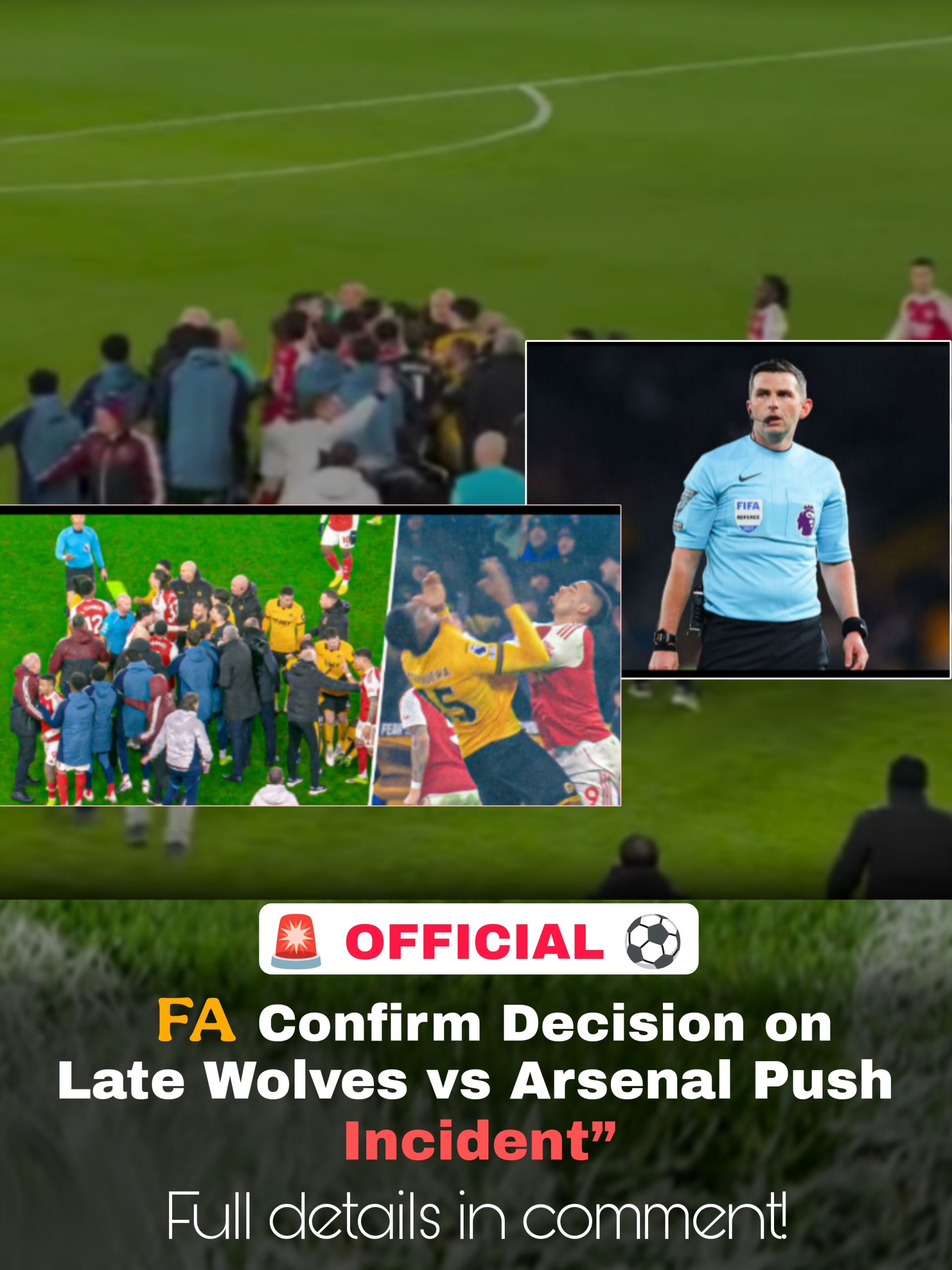 ⚽ FA Finally Responds to Controversy After Wolves vs Arsenal Last ...