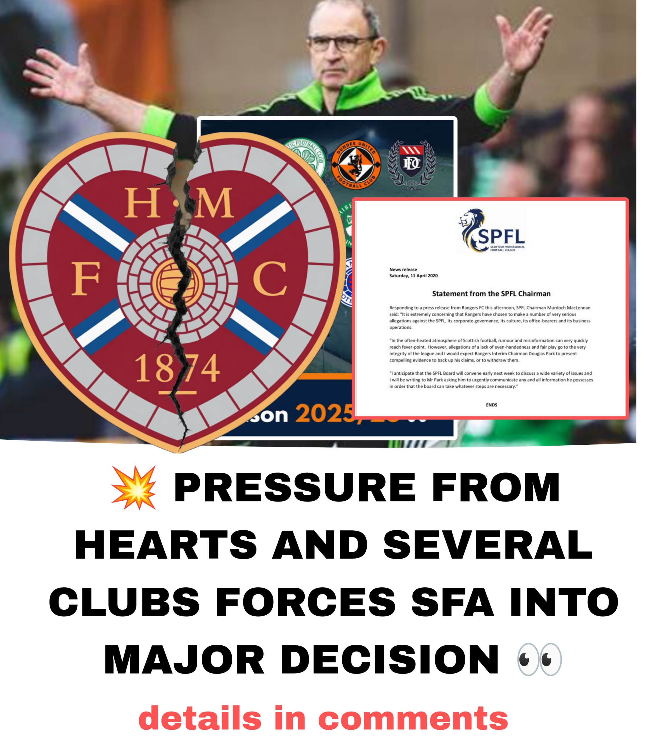 After Many petitions from Heart and other clubs SFA has come to a ...