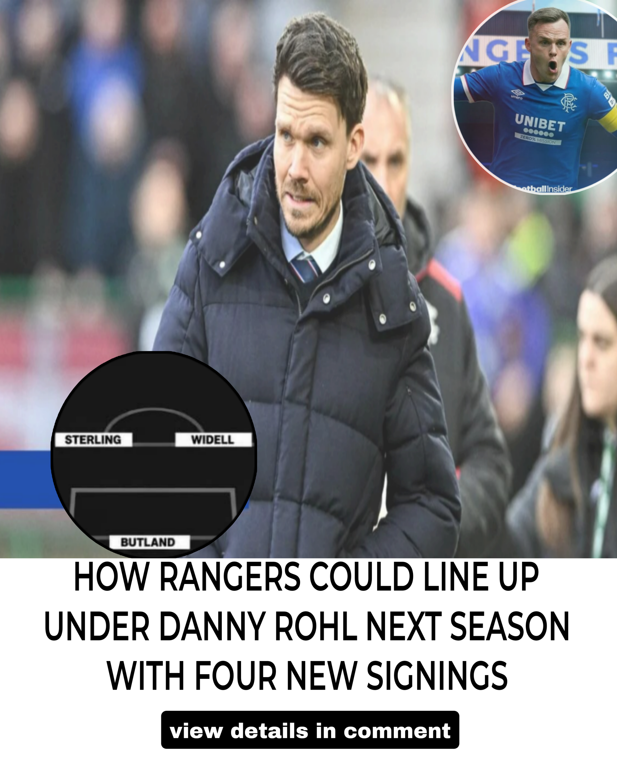 How Rangers Could Line Up Under Danny Rohl Next Season With Four New ...